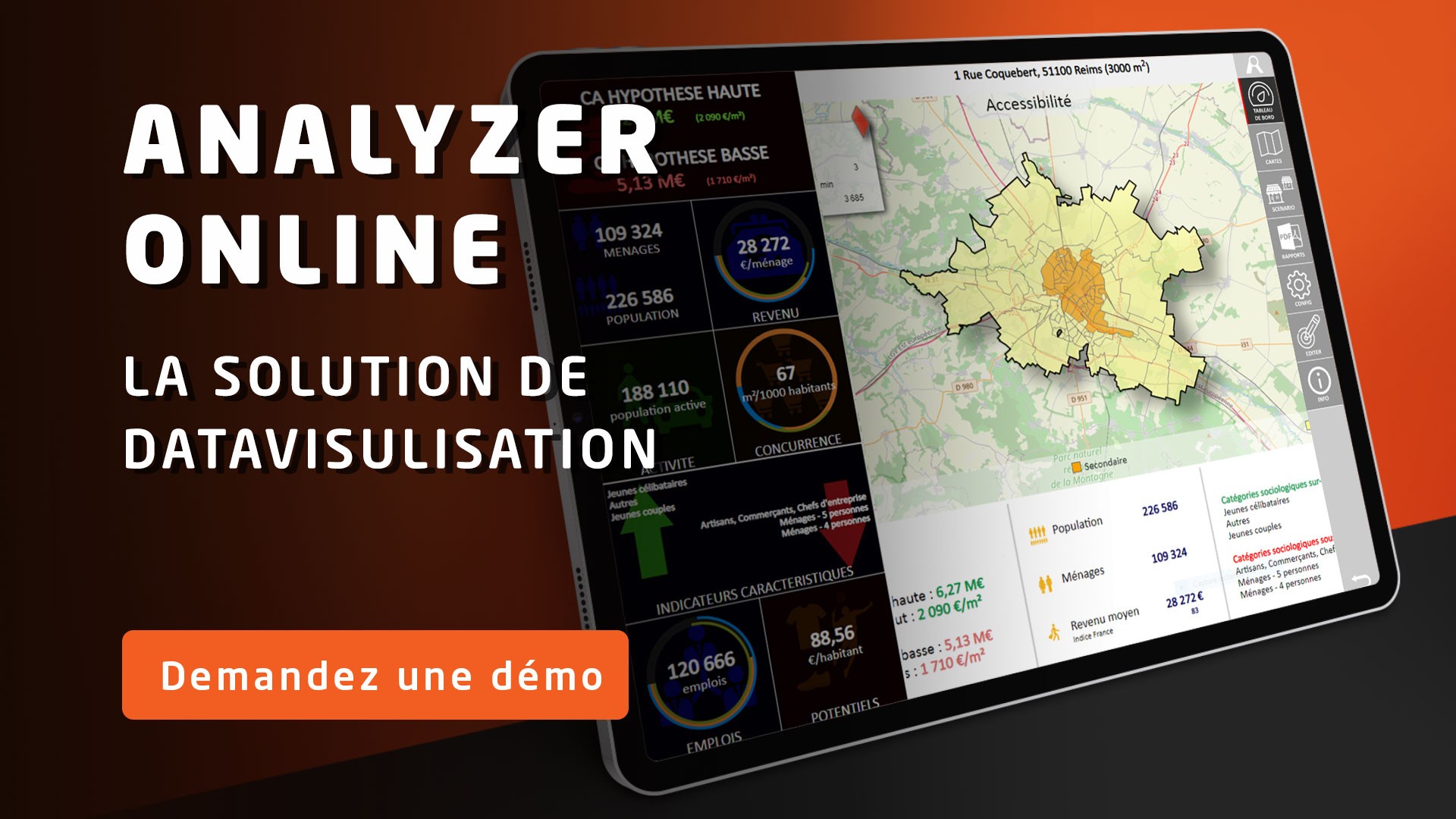 Analyzer Online, solution de géomarketing intuitive et collaborative